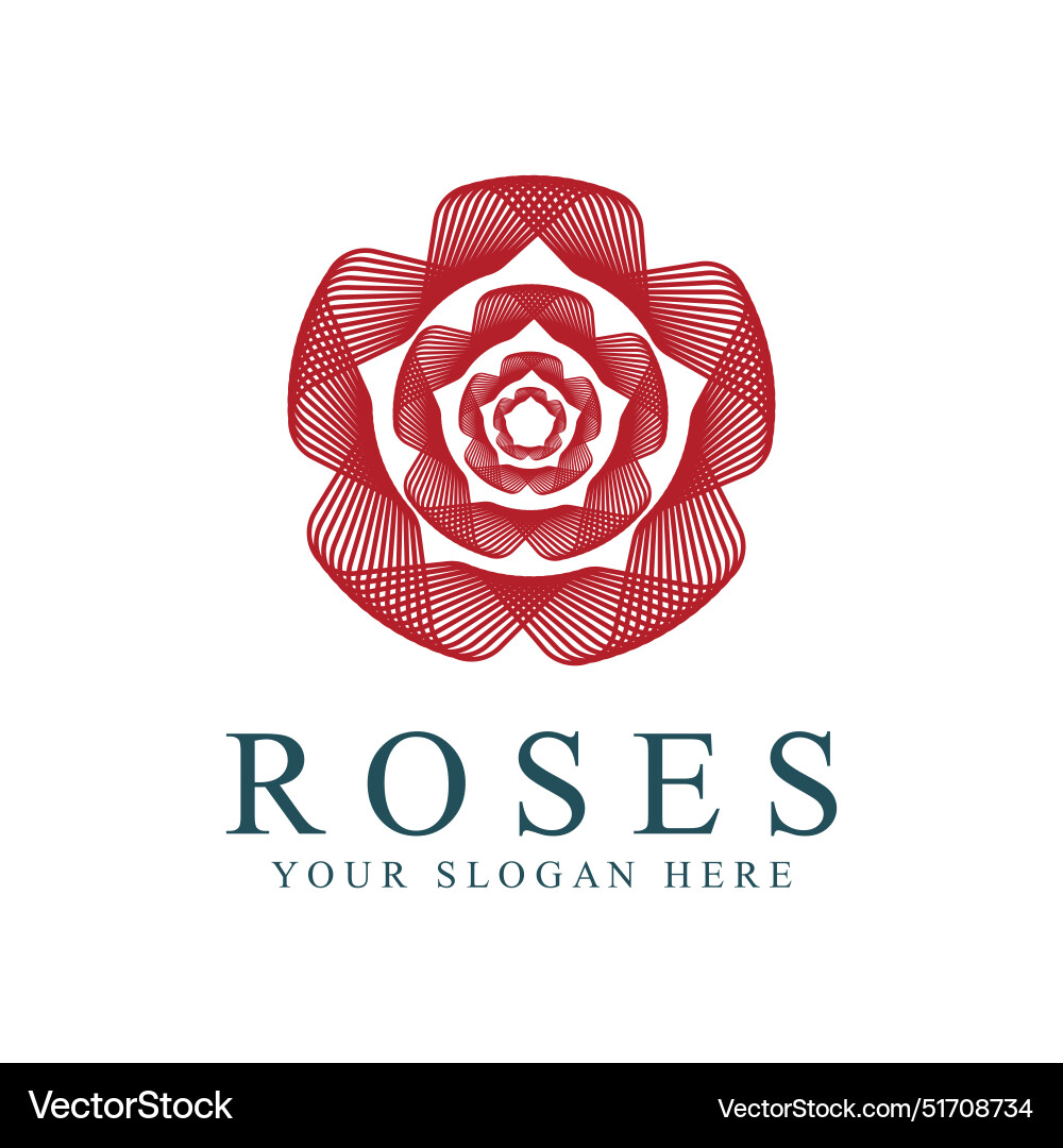 Rose logo Royalty Free Vector Image - VectorStock