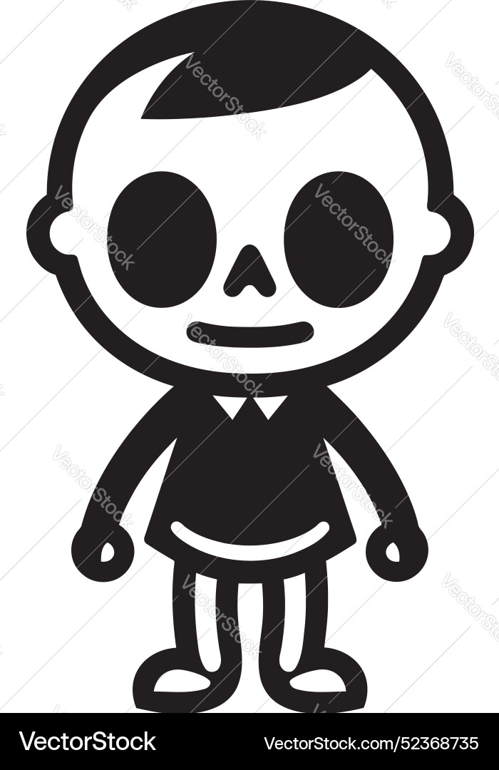 Amusing bone structure full body smiling skeleton Vector Image