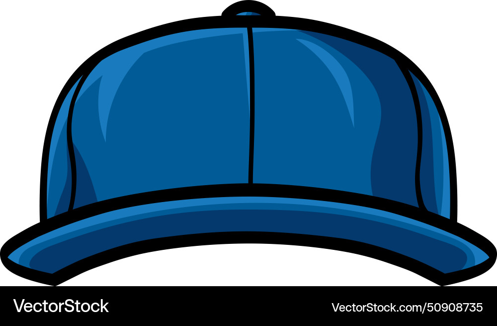 Baseball cap snapback hat drawing Royalty Free Vector Image
