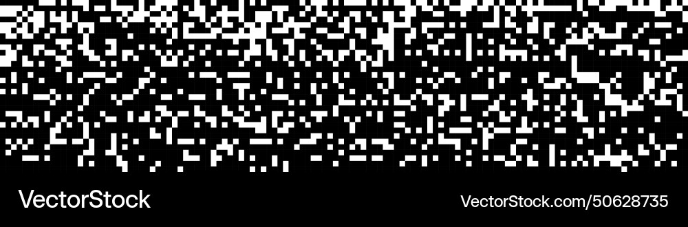 Pixel disintegration background decay effect Vector Image