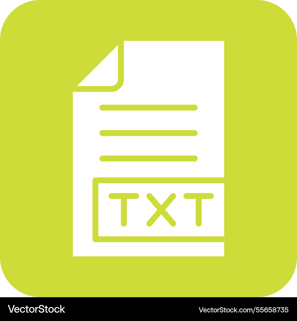 Txt icon design Royalty Free Vector Image - VectorStock