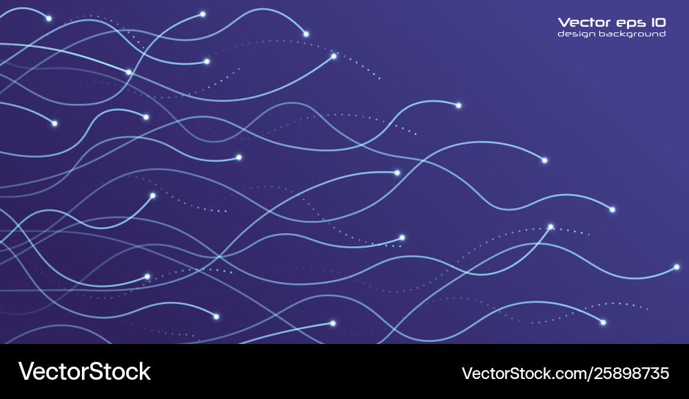 Wave lines Royalty Free Vector Image - VectorStock