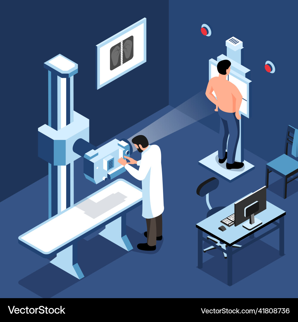 Colored scan diagnostic concept Royalty Free Vector Image