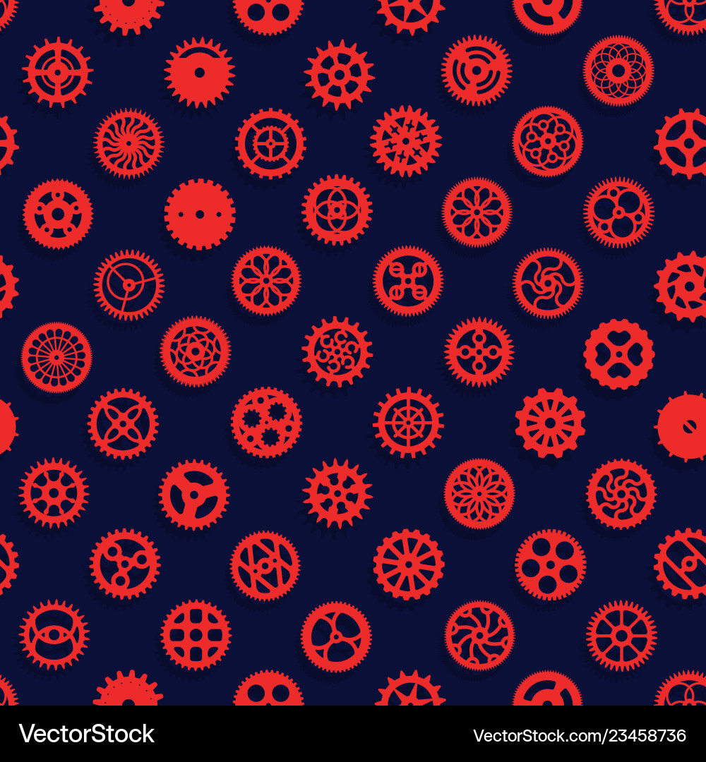 Creative steampunk seamless texture design Vector Image