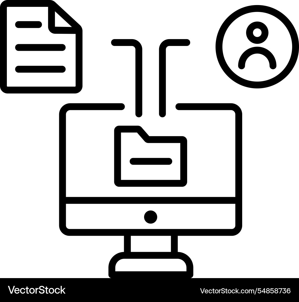 Data entry Royalty Free Vector Image - VectorStock