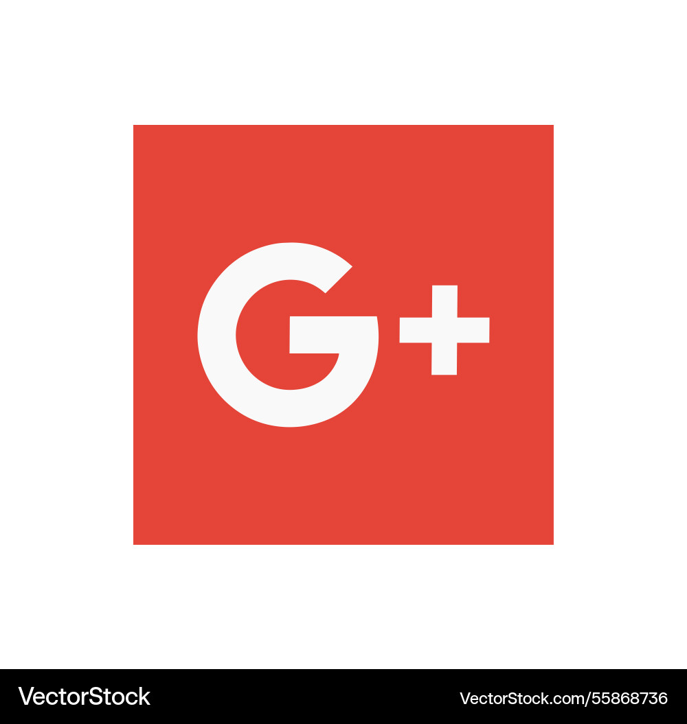 Google plus logo Royalty Free Vector Image - VectorStock