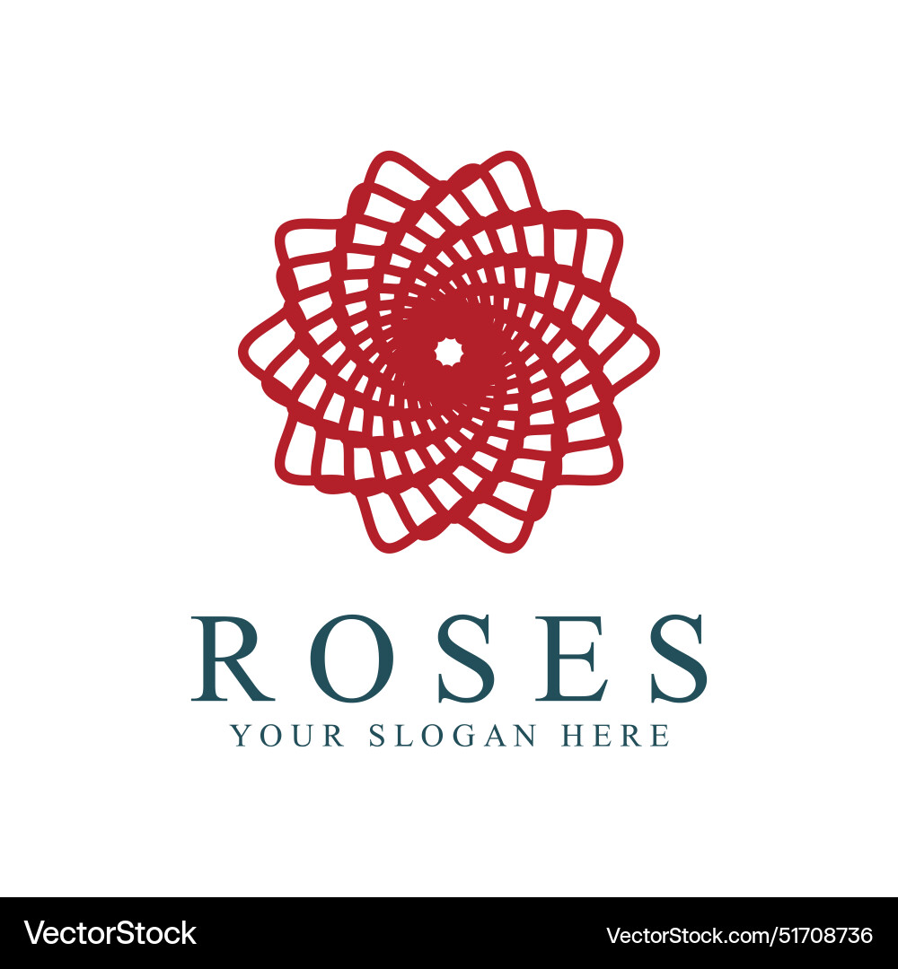 Rose logo Royalty Free Vector Image - VectorStock