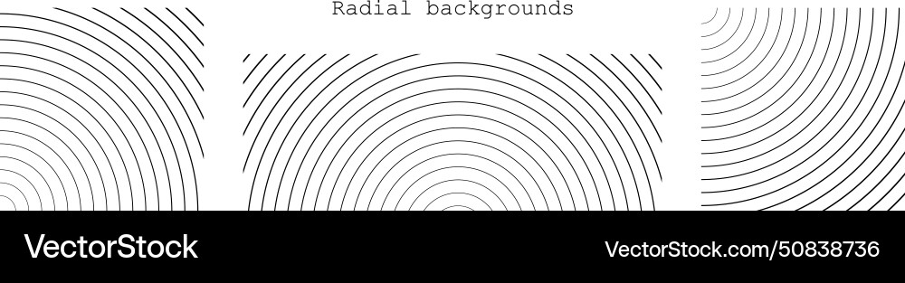 Sound wave irradiation or circular vibrations Vector Image