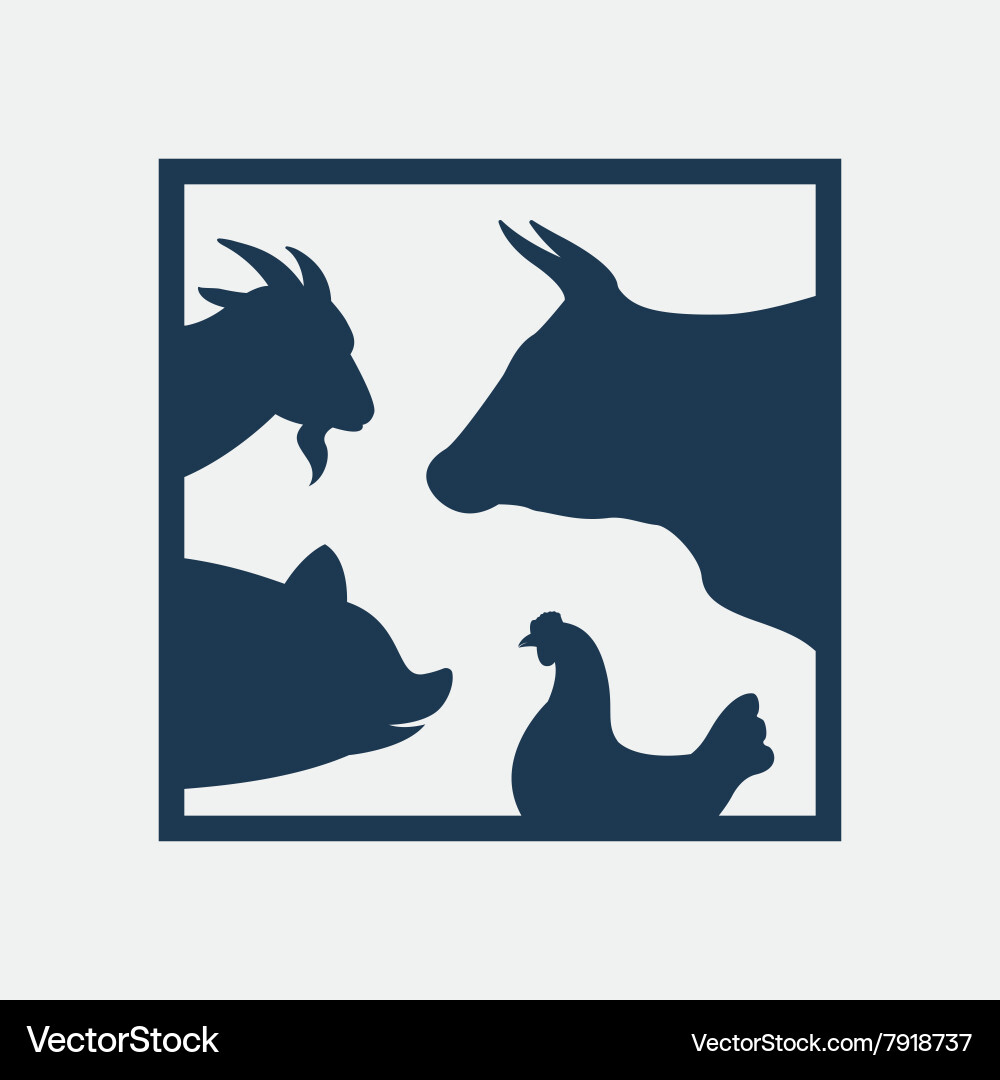 Farm Animal Collection Royalty Free Vector Image