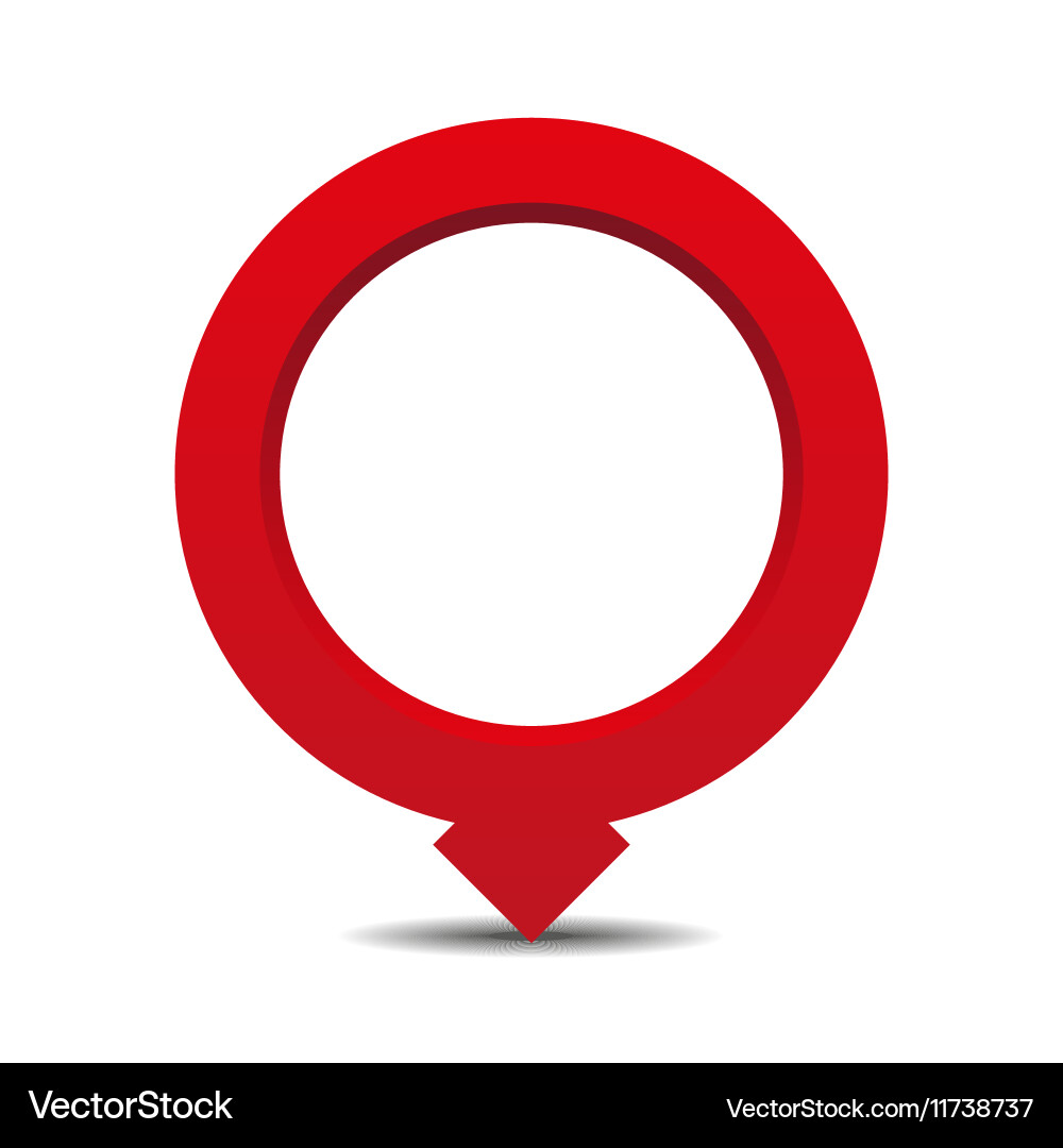Red pointer Royalty Free Vector Image - VectorStock