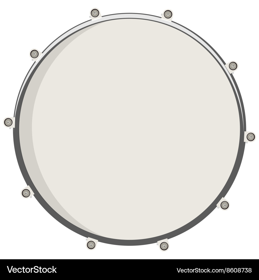 Drum top view Royalty Free Vector Image - VectorStock