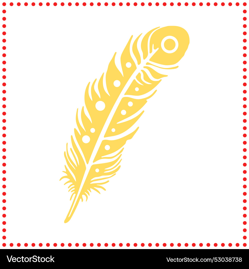 Feather art collection high resolution Royalty Free Vector