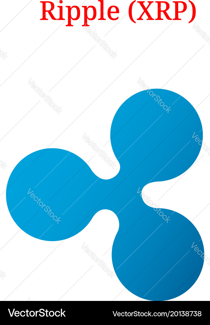 Ripple xrp logo Royalty Free Vector Image - VectorStock