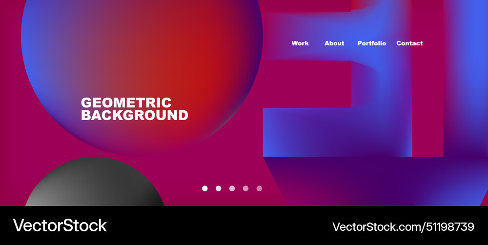 Automotive design with red and blue geometric Vector Image