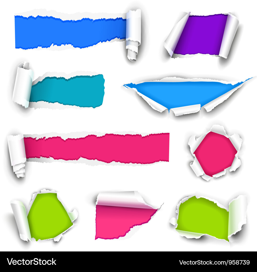 Color paper Royalty Free Vector Image - VectorStock