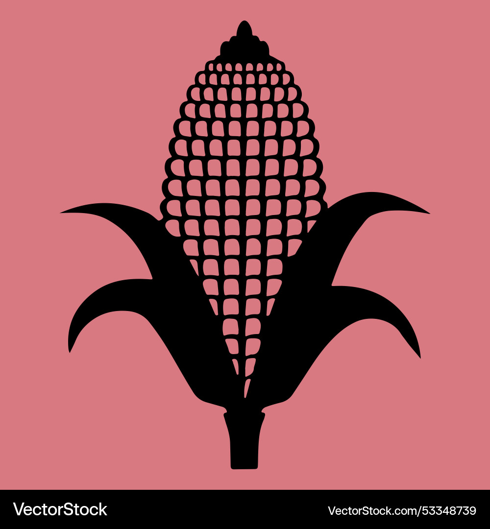 Corn art Royalty Free Vector Image - VectorStock
