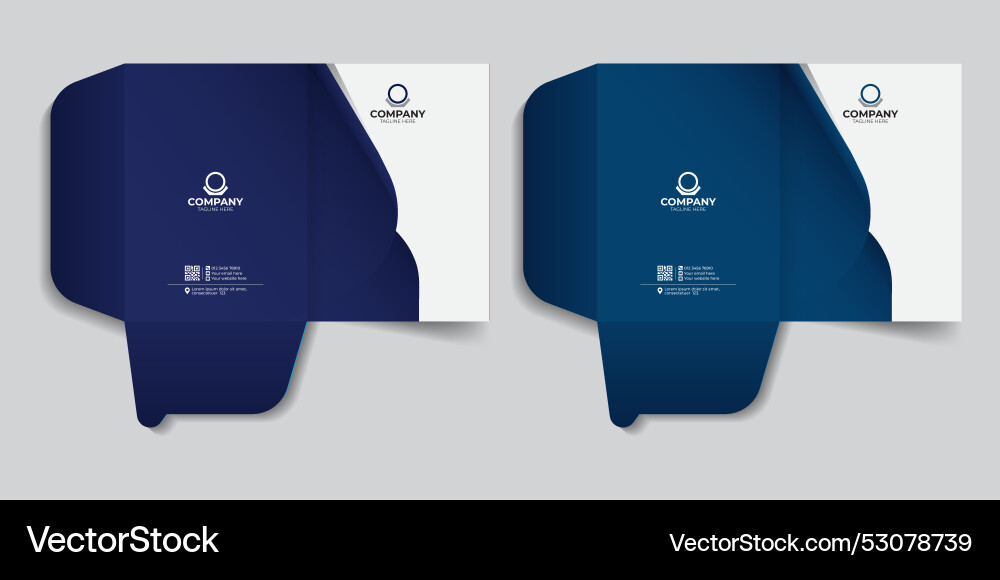 Minimal simple corporate business file folder Vector Image