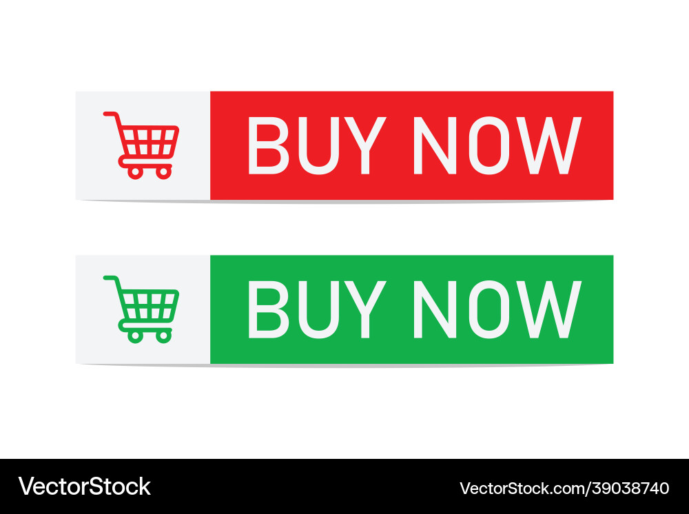 Buy now flat button Royalty Free Vector Image - VectorStock