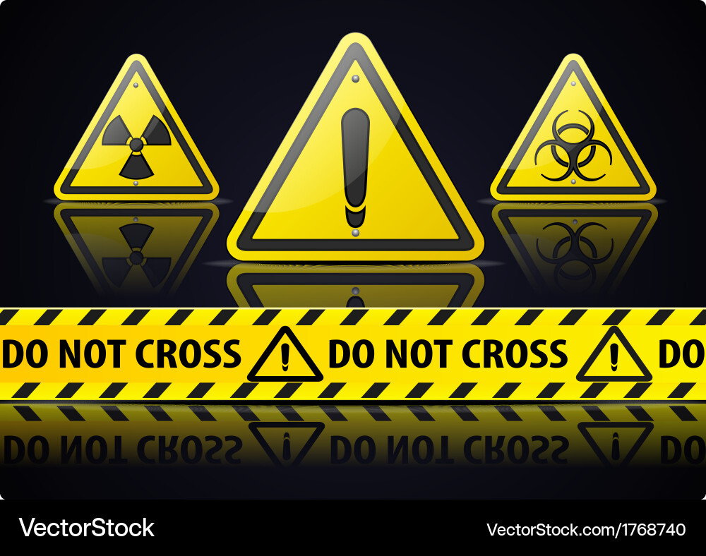 Danger sign Royalty Free Vector Image - VectorStock
