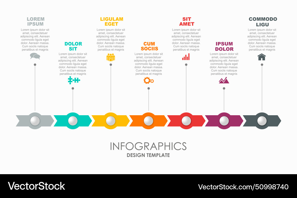 Infographic design template with place Royalty Free Vector