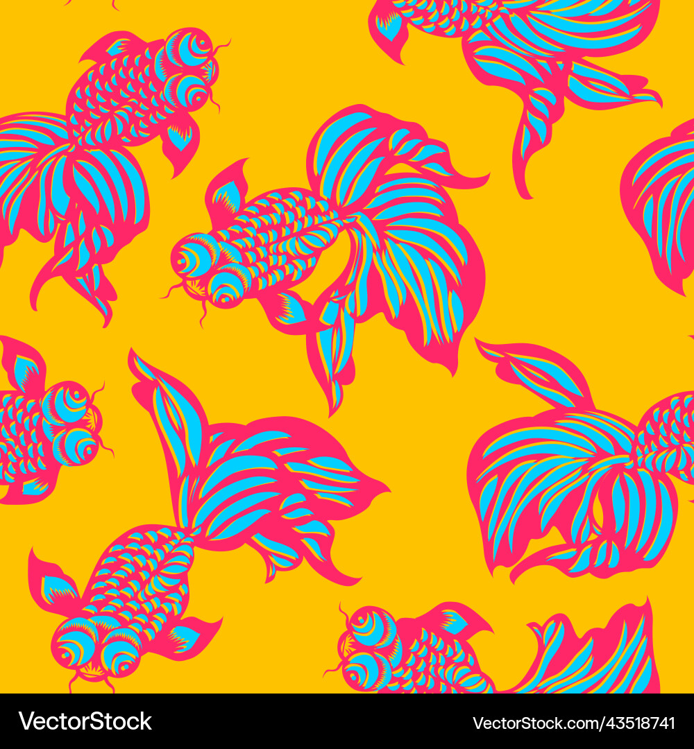 Modern chinese traditional paper cutting seamless Vector Image