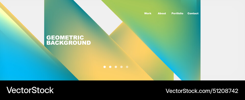 Graphic design with electric blue and yellow Vector Image