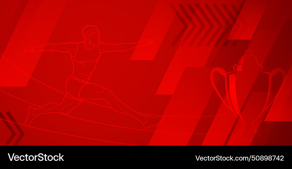 Long jumper themed background Royalty Free Vector Image