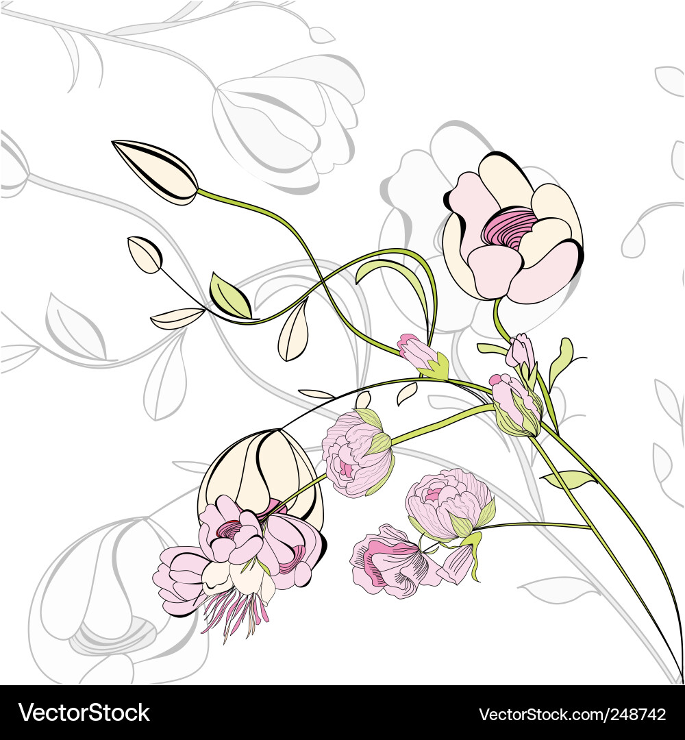 Romantic background Royalty Free Vector Image - VectorStock