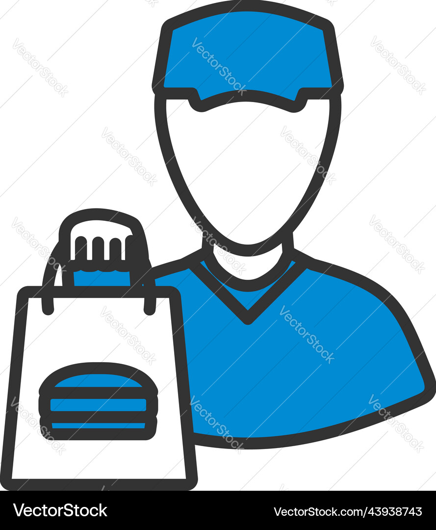 Food delivery icon Royalty Free Vector Image - VectorStock