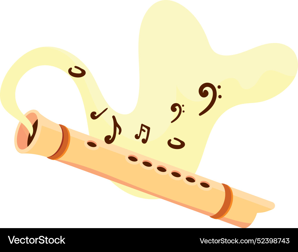 Happy janmashtami bansuri Royalty Free Vector Image