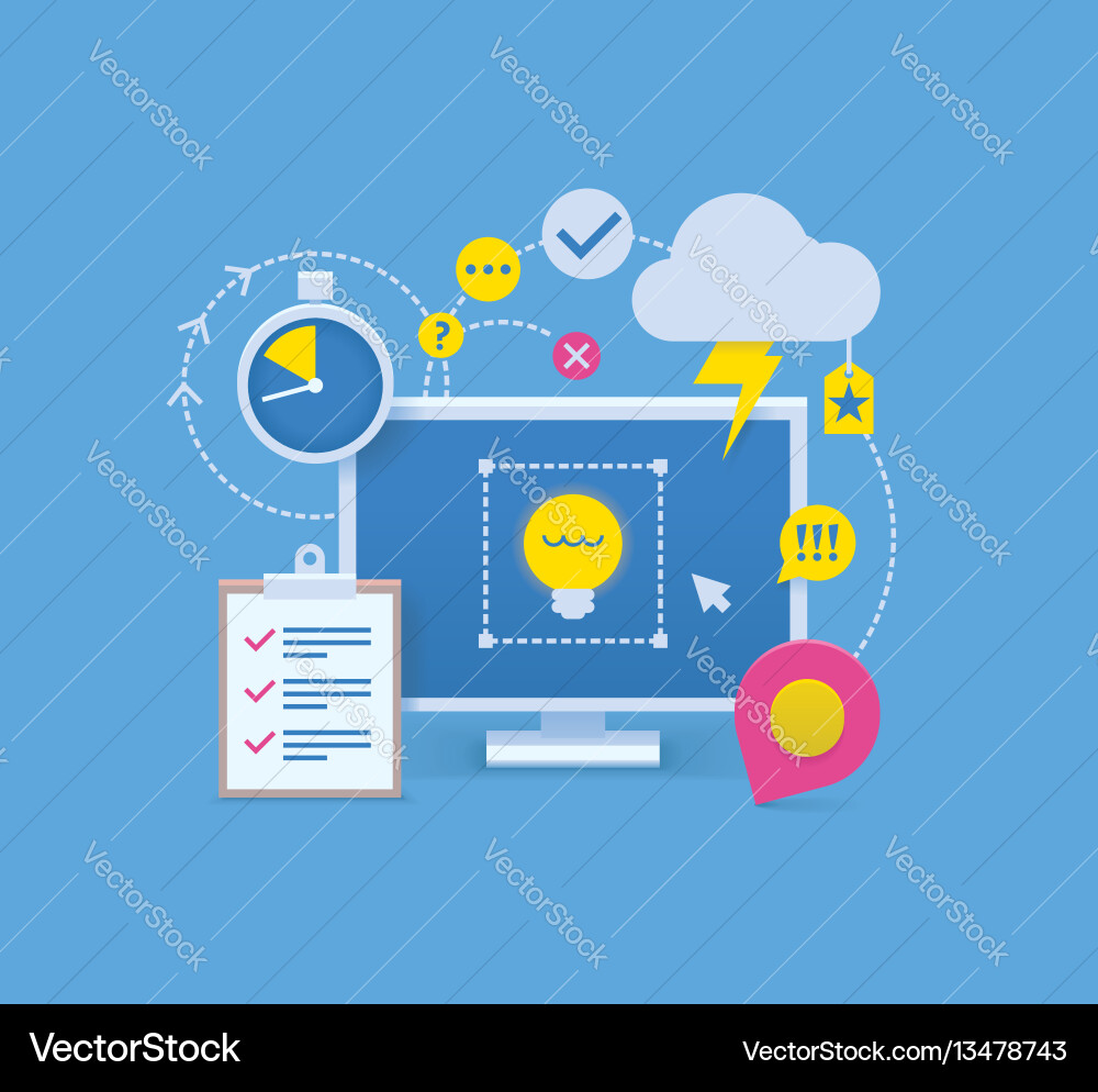 Idea generating icon Royalty Free Vector Image