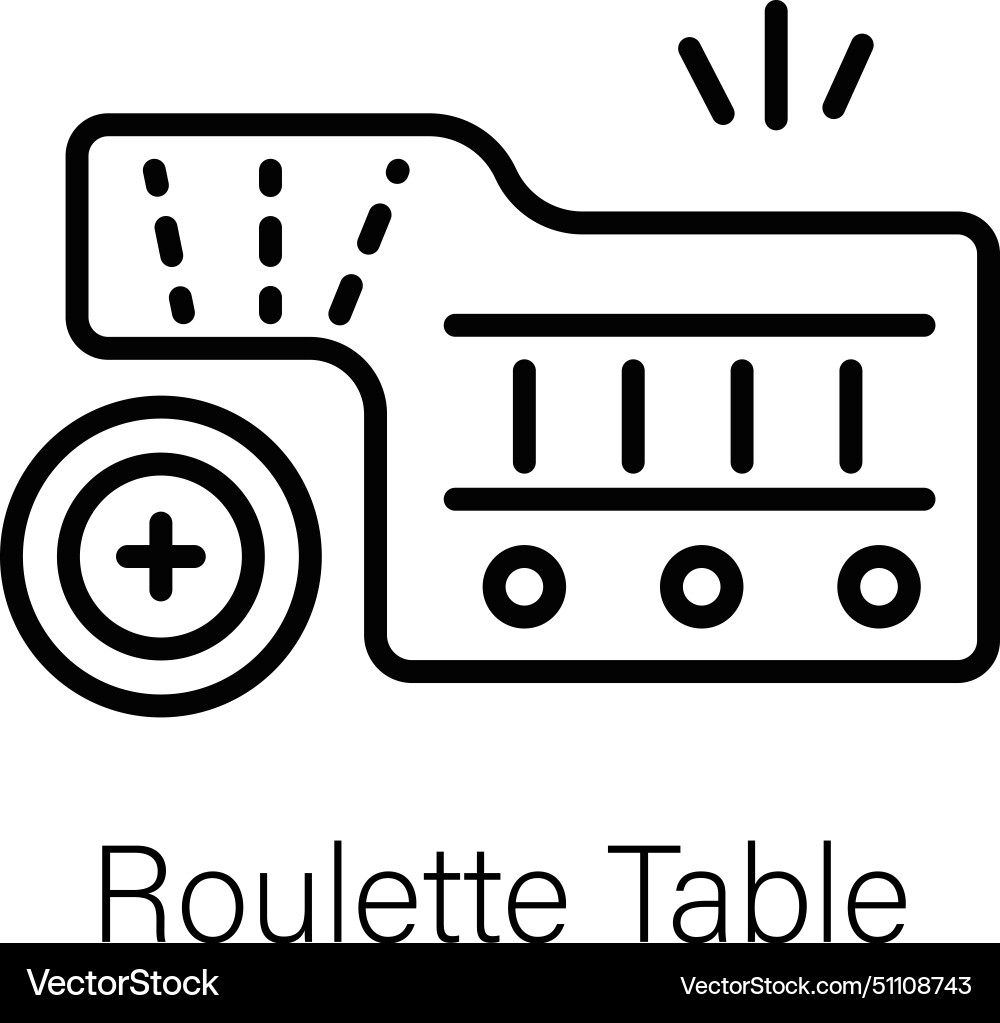 Roulette table Royalty Free Vector Image - VectorStock
