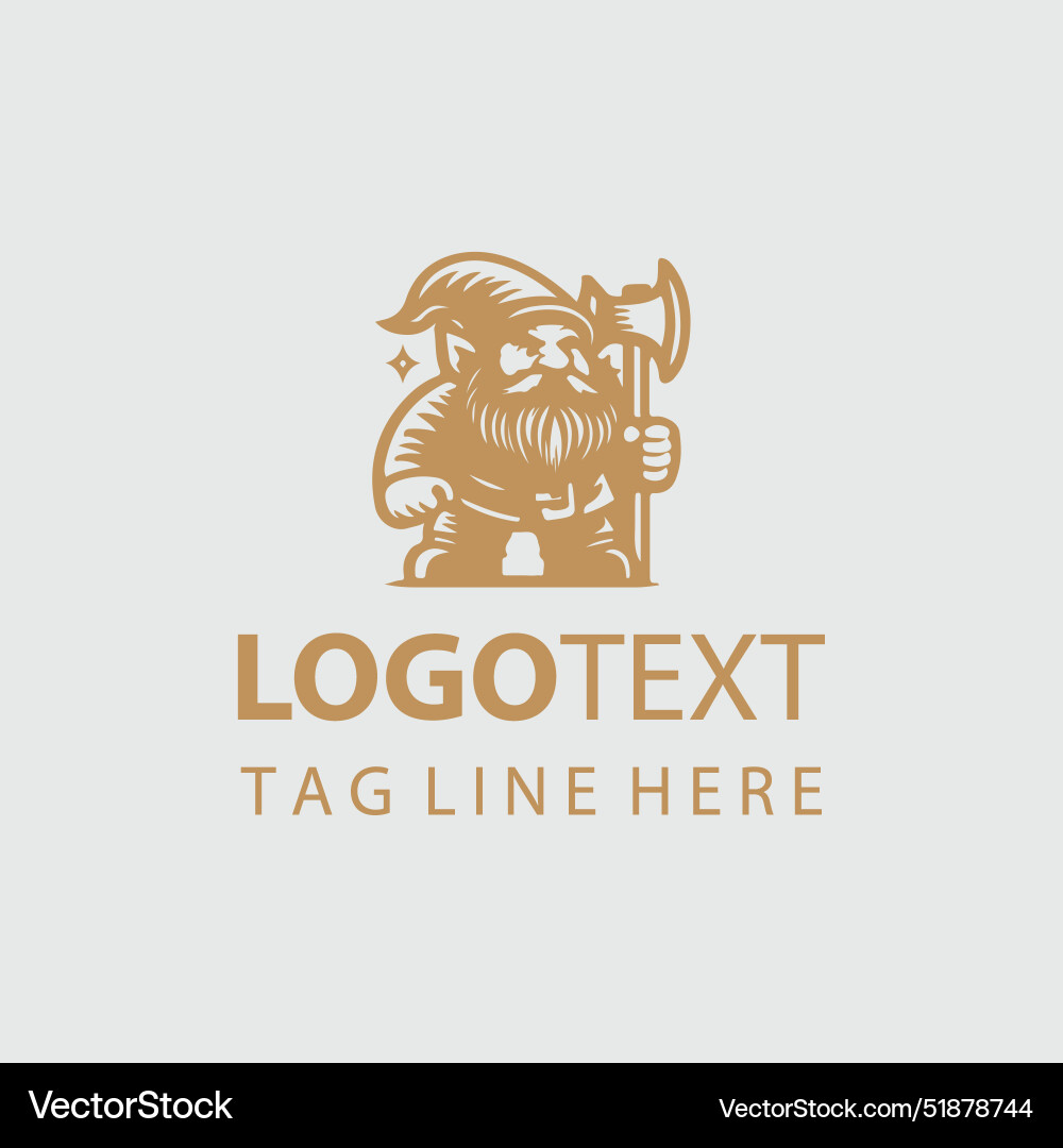 Dwarf logo Royalty Free Vector Image - VectorStock