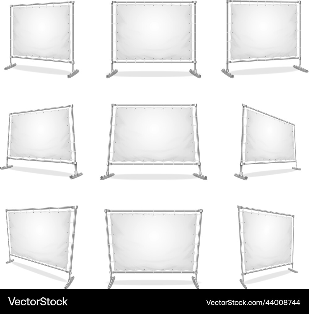 Press wall mockup set Royalty Free Vector Image