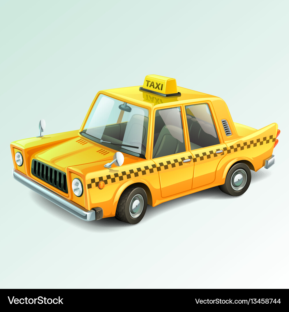 Taxi car Royalty Free Vector Image - VectorStock