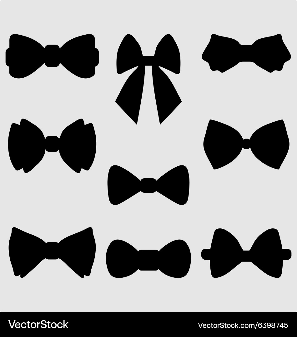 Bow ties Royalty Free Vector Image - VectorStock