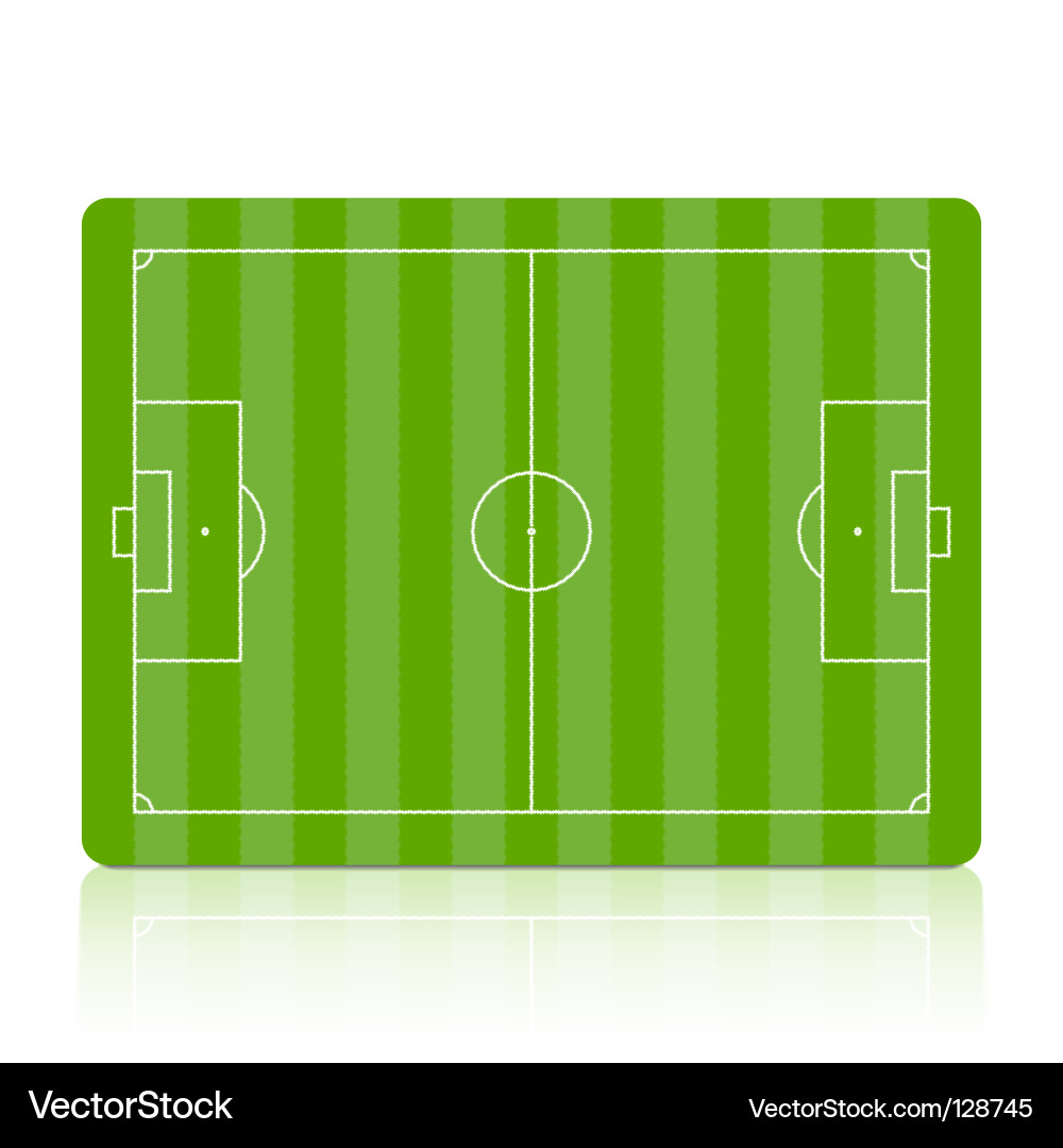 Fußballfeld Lizenzfreies Vektorbild - VectorStock
