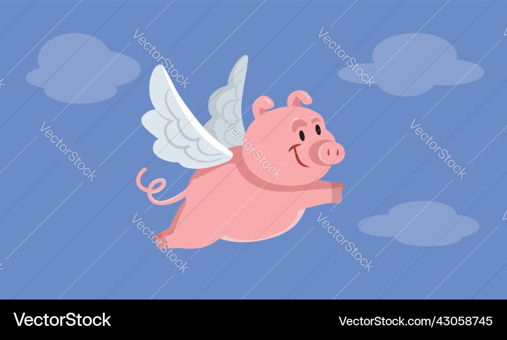 Funny Flying Pig