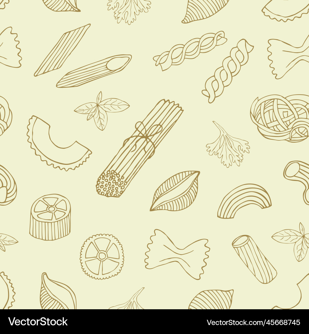 Retro pasta seamless background Royalty Free Vector Image