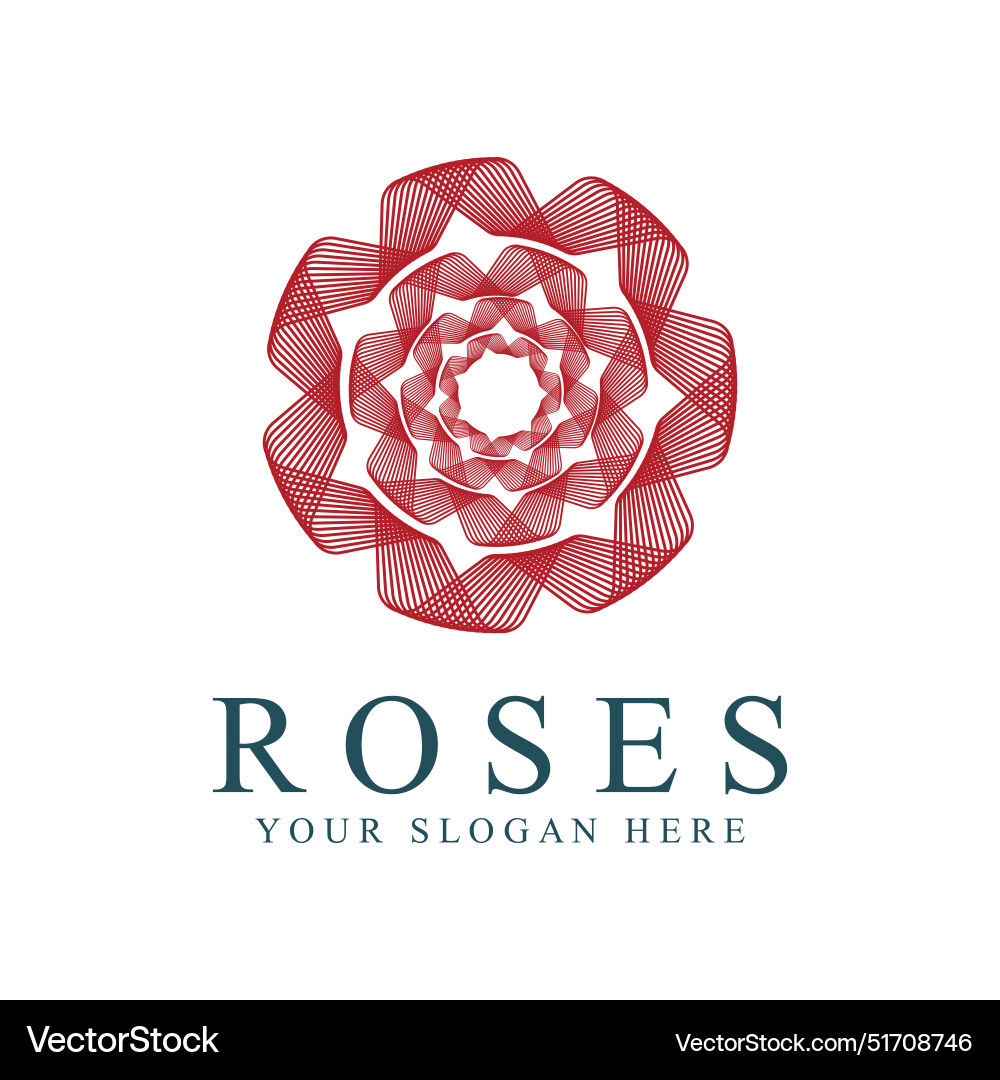 Rose logo Royalty Free Vector Image - VectorStock