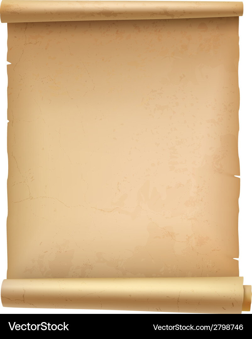 Vintage scroll isolated Royalty Free Vector Image