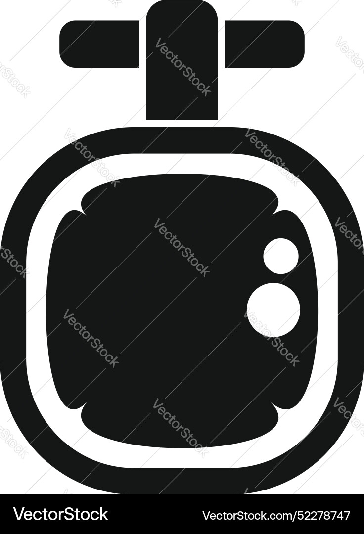 Diving watch showing remaining air time icon Vector Image