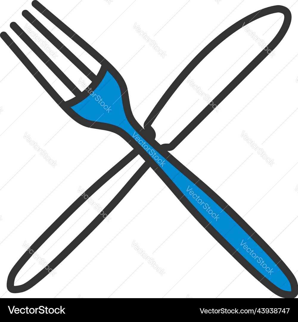 Fork and knife icon Royalty Free Vector Image - VectorStock