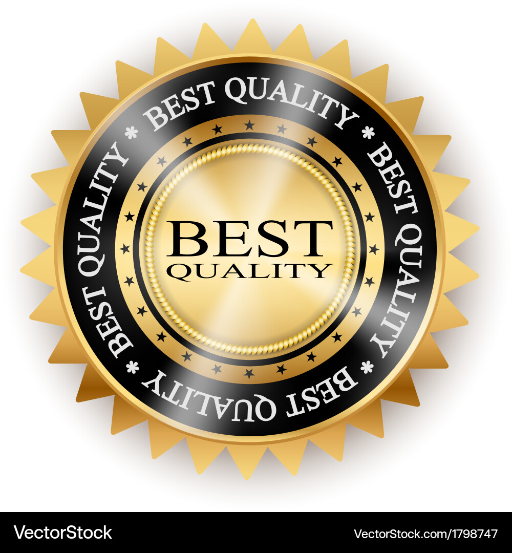 Icon best quality Royalty Free Vector Image - VectorStock