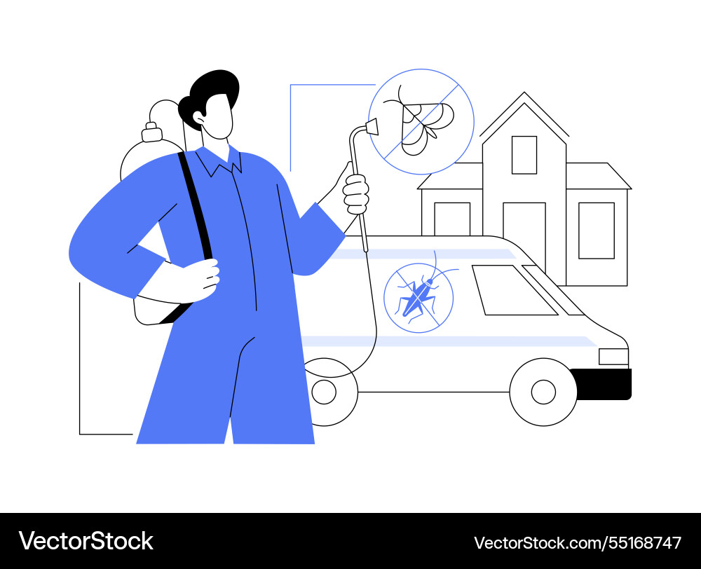 Pest control service isolated cartoon Royalty Free Vector