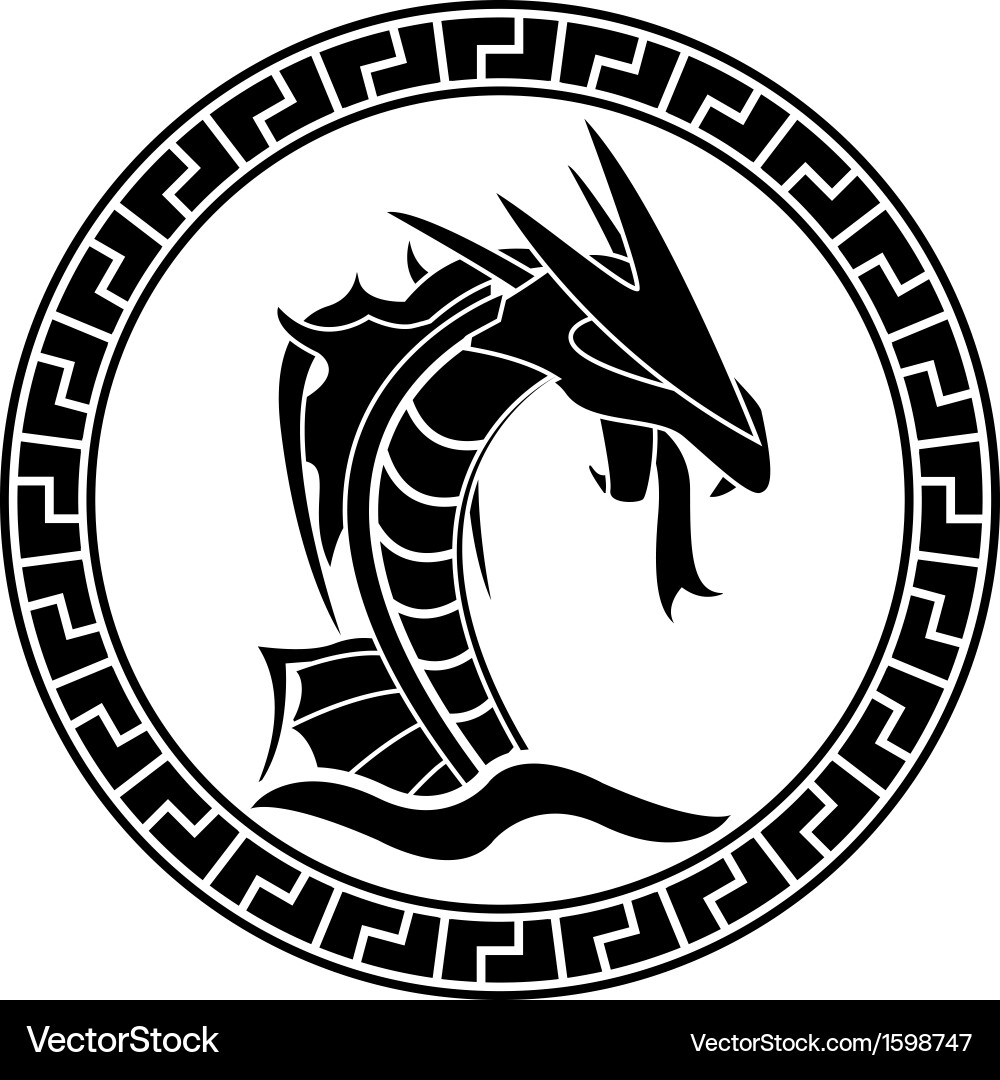 Sea monster Royalty Free Vector Image - VectorStock