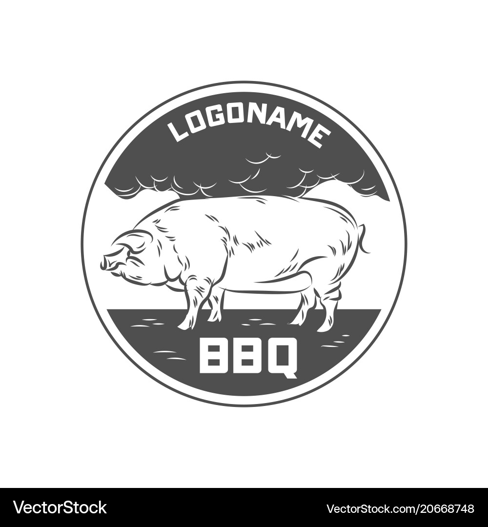 Bbq logo eps10 Royalty Free Vector Image - VectorStock