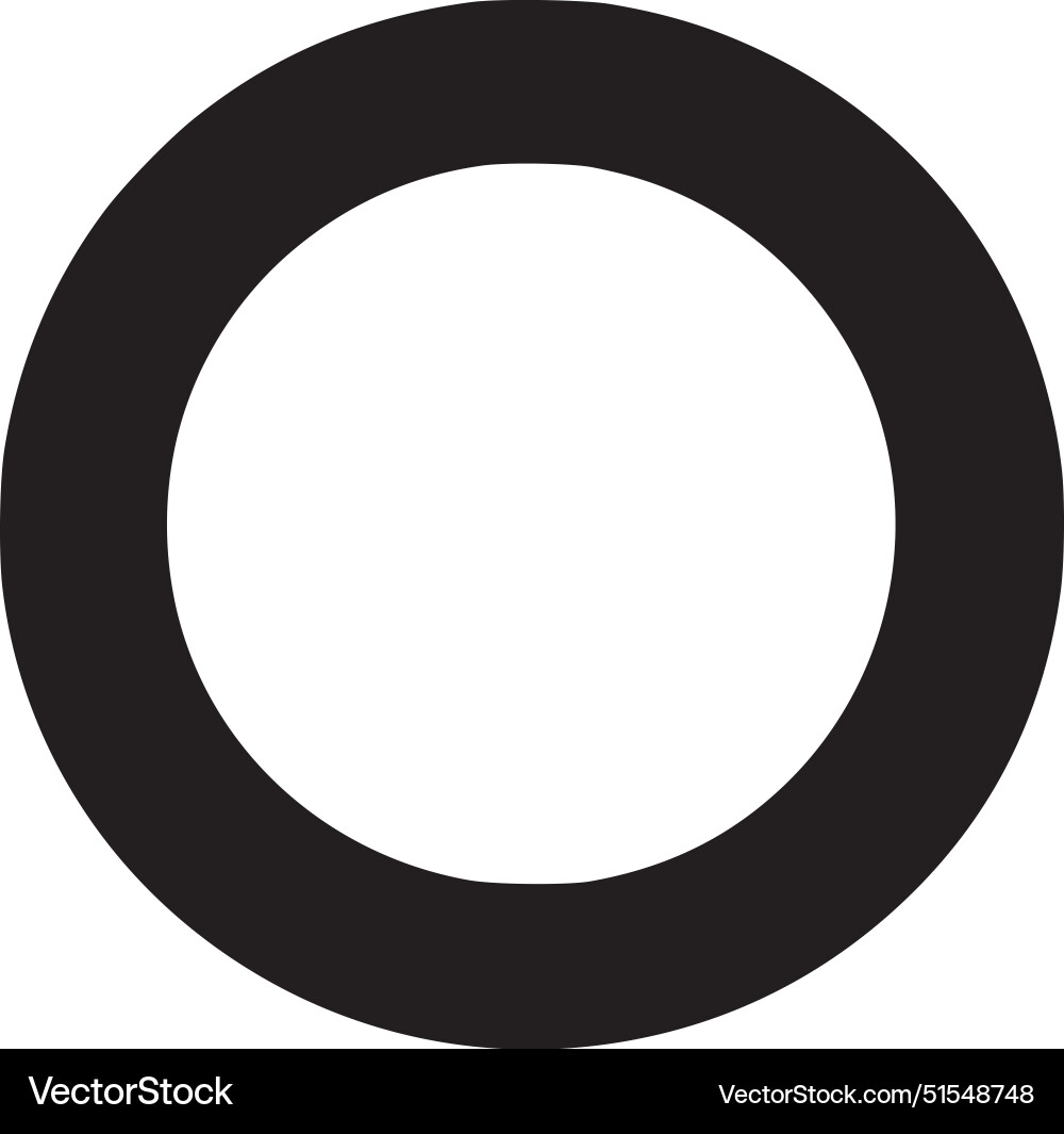 Circle - black and white Royalty Free Vector Image