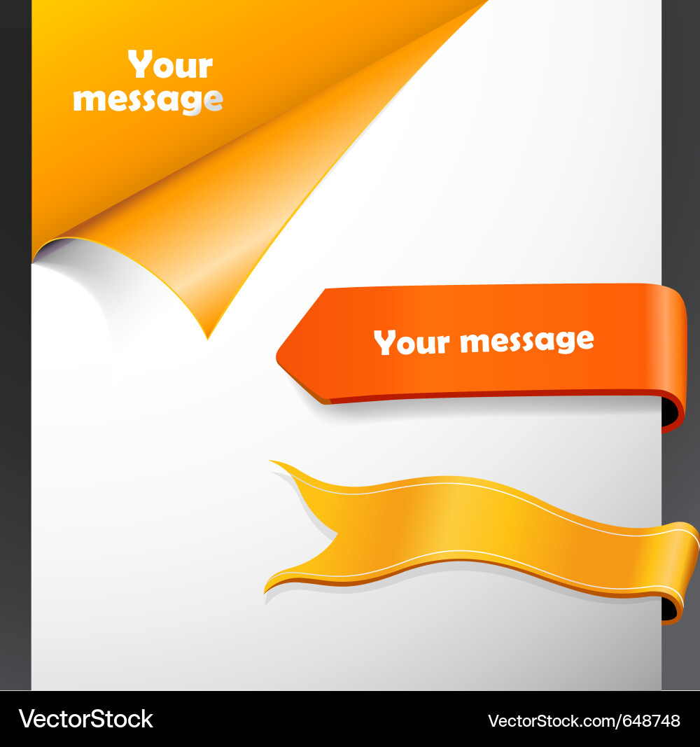 Colorful Ribbon Banner Royalty Free Vector Image