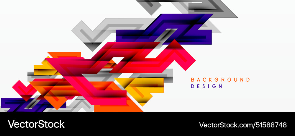 Dynamic lines geometric background Royalty Free Vector Image
